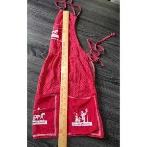 Homemade | Kitchen | Vintage Homemade Christmas Apron Red Scandinavian ...